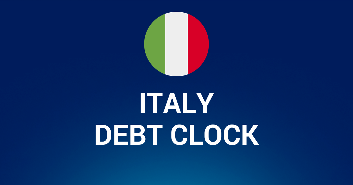 Italy Debt Clock - National debt of Italy